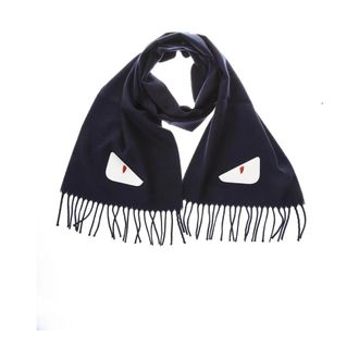 Fendi Wool Scarf - - Accessories - Herren - Blau - ONE SIZE