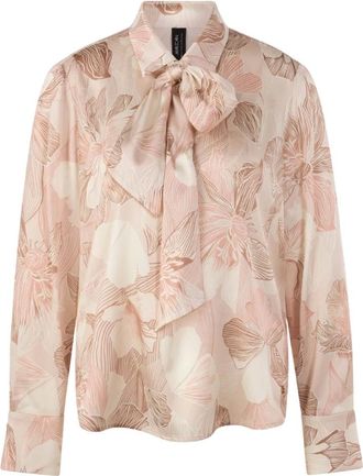 Marc Cain Femme, Blouses et Chemises, Beige, Taille: 40 FR Tie Blouse