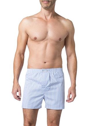 Derek Rose Herren Boxershorts blau Baumwolle gestreift