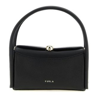 Furla Femme, Sacs, Noir, Taille: ONE Size Nicole Mini Boston Bag