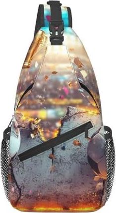 Generic Sac &agrave; bandouli&egrave;re explosif de football pour homme, sac &agrave; dos de randonn&eacute;e