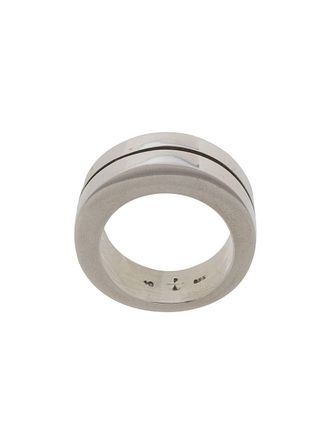 Parts Of Four Crescent Crevice Ring - Silber