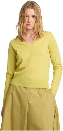 Kocca Femme, Pulls, Jaune, Taille: 44 FR Maglia minimal scollo a V
