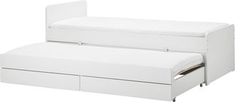 IKEA SLÄKT Bettgestell, Unterbett+Aufbewahrung