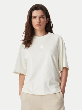 adidas T-Shirt Kit Small Logo KT0297 Creme Regular Fit