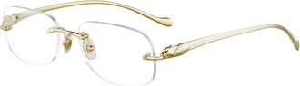 Cartier Panth&egrave;re Brille - - Accessories - unisex - Gelb - 52 MM