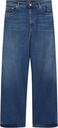 Sportmax jean ample à plis latéraux - Bleu