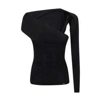 Elisabetta Franchi Damen, Oberteile, Schwarzk, SGr&ouml;&szlig;e