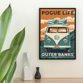 Inga Pogue Life Poster Outer Banks Poster, Hippie-Poster, bestes Geschenk f&uuml;r Hippie, Vintage-Poster, Metall-Blechschild, Poster, 20,3 x 30,5 cm