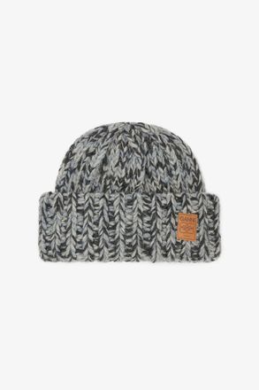 Ganni Bonnet en laine tricot&eacute; &agrave; la main gris Multicolore - Pour Femme