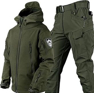 Generic Tenue militaire imperm&eacute;able camouflage - Ensemble veste et pantalon tactiques pour homme pour combat militaire