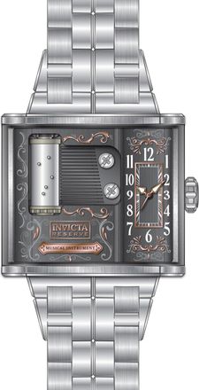 Invicta Artist 49475 Herrenuhr - Quarzwerk - Edelstahl mit grauem Zifferblatt - 52 mm