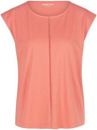 Peter Hahn Rundhals-Shirt Anne Sofie Green Cotton rot