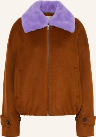 Fabienne Chapot Blouson Jeal Mit Abnehmbarem Kunstfell braun