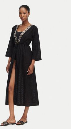 Selmark Kimono BO297 Schwarz Relaxed Fit