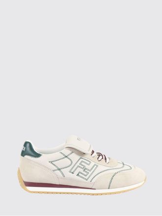 Fendi Ledersneaker mit gesticktem FF-Monogramm