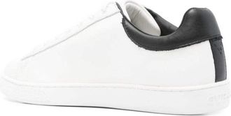 Guess Herren NOLA Sneaker, Off White Black, 45 EU