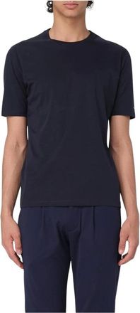 People of Shibuya Homme, Tops, Bleu, Taille: M Short Sleeve Crew Neck TShirt