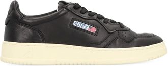 Autry baskets Medalist en cuir - Noir