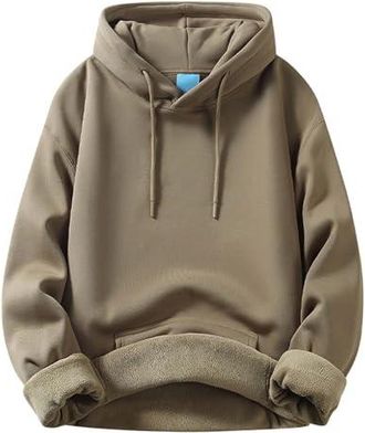 Generic Hauts en polaire pour homme - Veste pelucheuse pour homme - Automne et hiver - Loisirs - Voyages - Sports - Coupe ajustée - Manches longues - Cadeau d