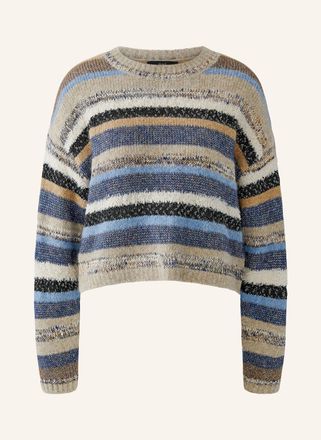 Oui Pullover Mit Glitzergarn braun