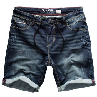 Sublevel Herren Sweat Shorts Denim 61636KD147 - W30