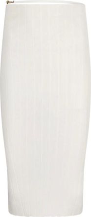 Jacquemus Femme, Jupes, Blanc, Taille: 32 FR Jupe Midi Pralu