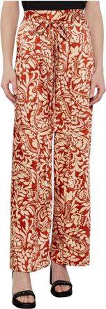 Liu Jo Femme, Pantalons, Multicolore, Taille: 38 FR Wide Pantalons