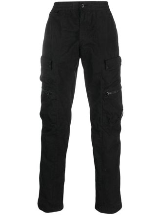 C.P. Company pantalon cargo &agrave; patch logo - Noir