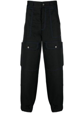 Msgm pantalon à coutures contrastantes - Noir