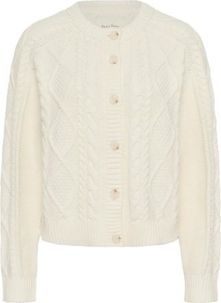 Part Two Femme, Pulls, Beige, Taille: 42 FR Knit Cardigan