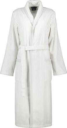 Caw&Ouml; Damen Bademantel mit Schalkragen 3423 Fb. 76 - wei&szlig;-silber Gr&ouml;&szlig;e 46