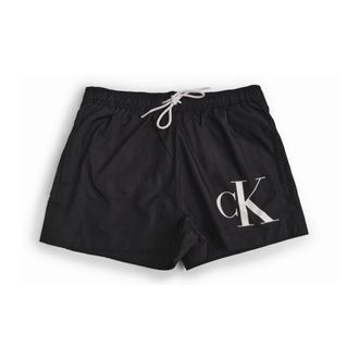 Calvin Klein Homme, Maillots de bain, Noir, Taille: 2XL Boxer Homme Noir Court Cordon