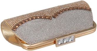 PartyKindom Pochette de Soir&eacute;e Femme &Eacute;l&eacute;gante Dor&eacute;e &agrave; Franges, Paquet &agrave; Main pour Banquet et Mariage, Taille Compacte, Pochette pour &Eacute;v&eacute;nements Formels, Rangement