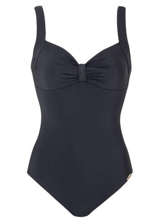 Sunflair Damen B&uuml;gellos Einteiler 22624, Einfarbig, Gr. 38E, Schwarz (schwarz 5)