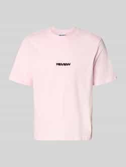 Review T-Shirt mit Logo und Rundhalsausschnitt