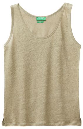 Benetton Undercolors of Benetton Damen Tanktop 3kgqe8398 Unterhemd, Armeegrün 0w9, Small
