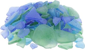 Bonarty Gemischt Aus Seeglas, Forstglas & Strandglas 500g 1 4cm Basteln Zum - gemischt, 1-4cm