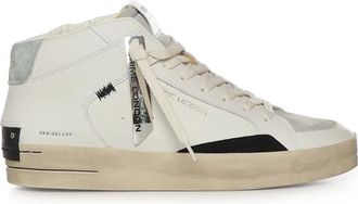 Crime London Homme, Chaussures, Blanc, Taille: 44 EU SK8 Deluxe Mid