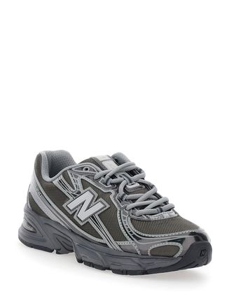 New Balance Unisex Sneakers Grey Tech Fabric Synthetic-Mesh Trainers Synthetic/mesh