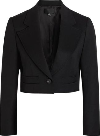 Nili Lotan veste Belino &agrave; coupe crop - Noir
