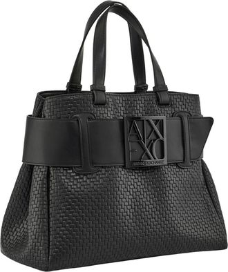 A|X Armani Exchange Femme, Sacs, Noir, Taille: ONE Size Tote Bag