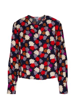 Seidensticker Damen Bluse - Fashion Bluse - Regular Fit - Rundhalsausschnitt - Langarm - 100% Viskose