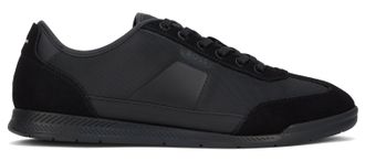 HUGO BOSS Mens Low-Top Sneakers Black Polyester Trainers