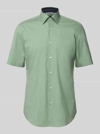 HUGO BOSS Regular Fit Business-Hemd mit 1/2-Arm Modell Joe