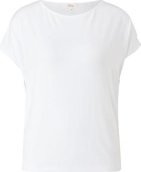 s.Oliver 2154938 T-Shirt, Blanc 0100, 42 Femmes