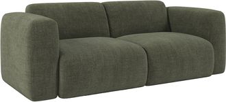 Vente-Unique Sofa 3-Sitzer aus meliertem Stoff - Gr&uuml;n - POGNI von Maison C&eacute;phy