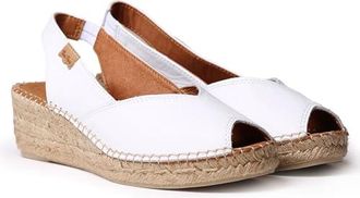 Toni Pons Espadrille compensée en Cuir pour Femme - BERNIA-P - Blanc, 42 EU