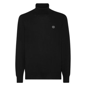 Philipp Plein Turtleneck LS - - Knitwear - Herren - Schwarzk - 3XL