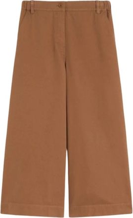 Max Mara Femme, Pantalons, Brun, Taille: 32 FR Pantalon Wkdariete